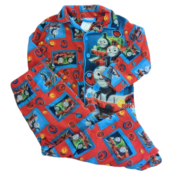 Thomas & Friends | Pajamas | Thomas The Train Red And Blue Button Down ...